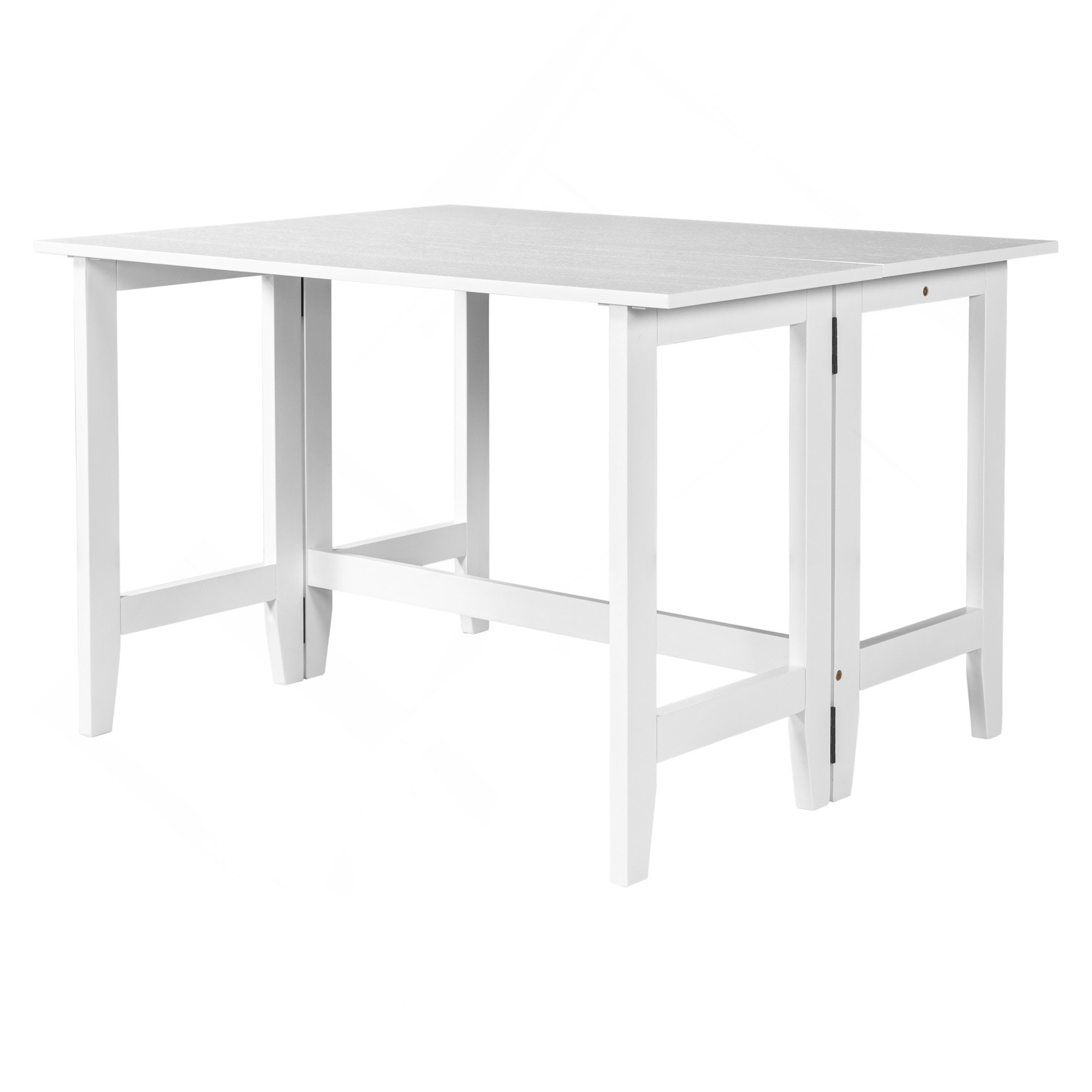 Latitude Run® TOPMAX Farmhouse Wood Extendable Dining Table With Drop ...