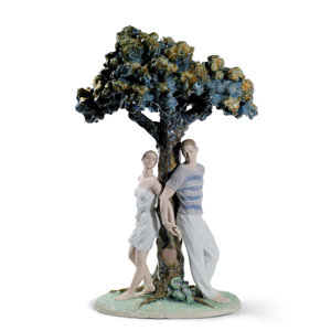 Lladro Moonlight Love Couple Figurine | Perigold