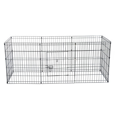Archie & Oscar Chalk 61cm 8 Panel Indoor/Outdoor Metal Pet Pen ...