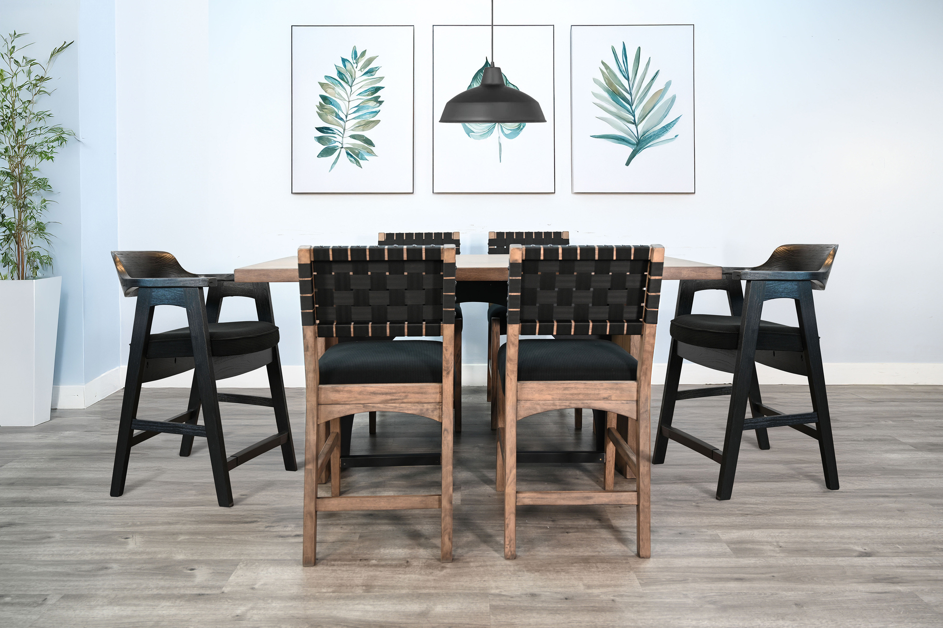 Sunny Designs Modern Rectangular Arch Counter Table | Wayfair