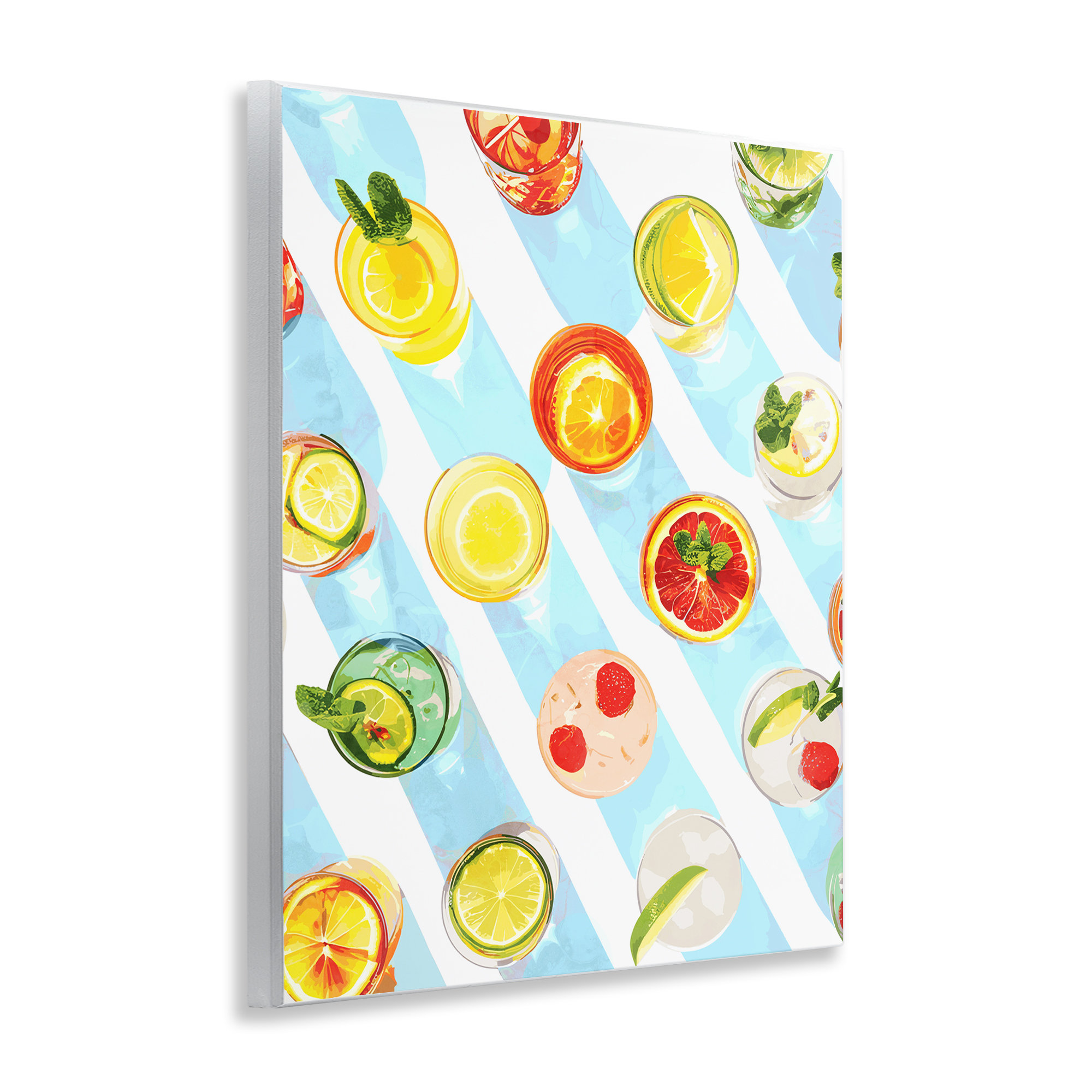 Ebern Designs Aerial View Cocktails Wall Plaque Art by Daphne Polselli ...