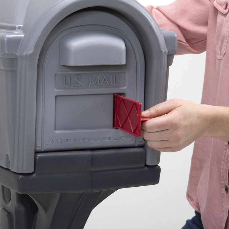 Simplay3 Dig Free Easy Up Classic Post Mounted Mailbox & Reviews | Wayfair