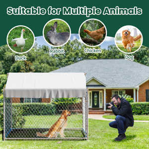 Tucker Murphy Pet™ Fuerte Metal Dog House & Reviews | Wayfair