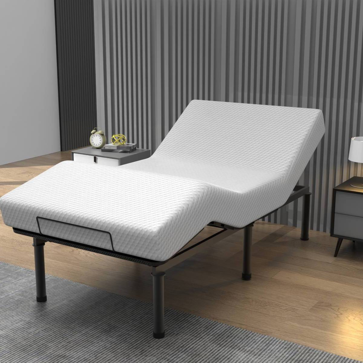 Alwyn Home Mahaska Adjustable Bed Frame, Zero Gravity, Wireless Remote ...