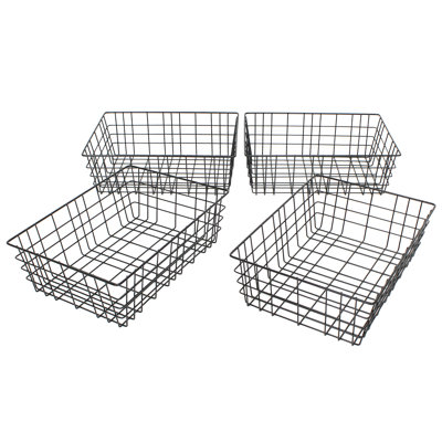 Gracie Oaks Rectangle Wire Basket & Reviews - Wayfair Canada
