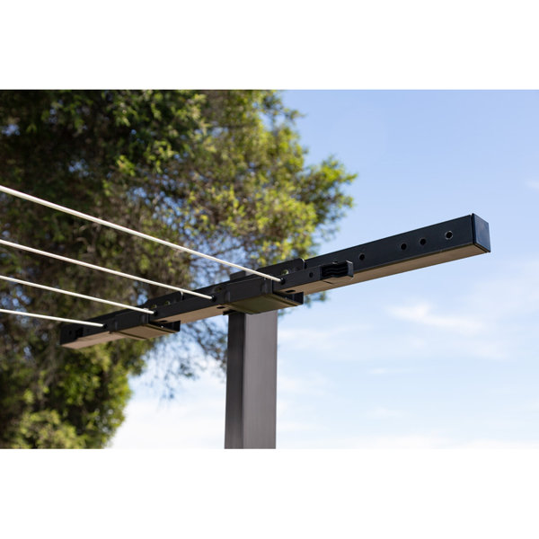 Daytek Steel Retractable Clothesline with Steel Post & Reviews | Wayfair