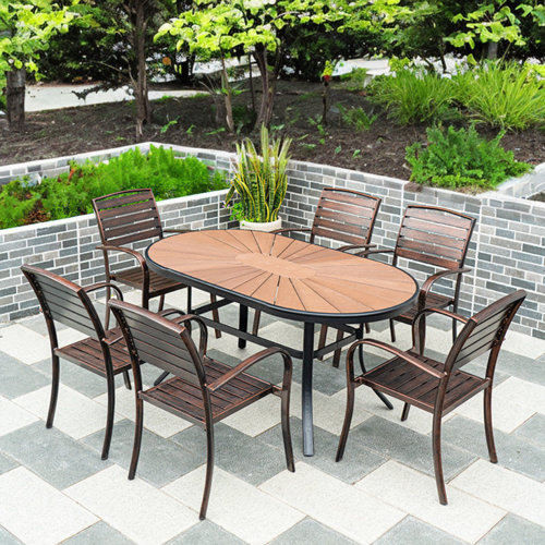 Oval Patio Dining Sets You'll Love | Wayfair