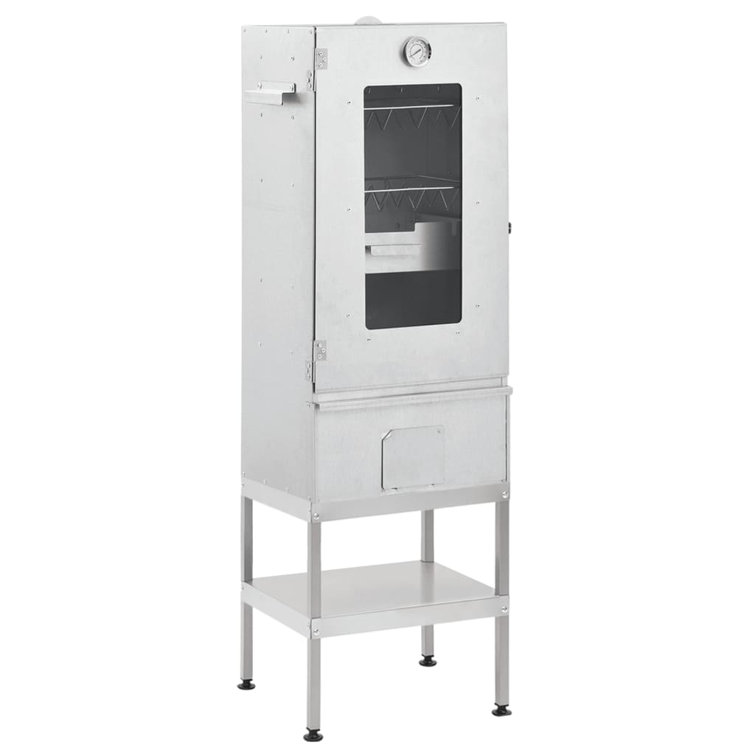 Belfry Kitchen BBQ Oven Smoker with Table Galvanised Steel | Wayfair.co.uk