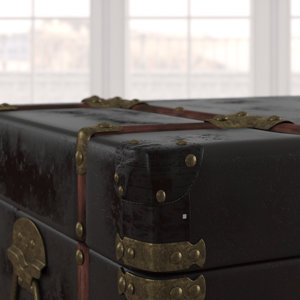 Steelside™ 2 Drawer Living Room Coffee Table with Buckle Hinged Top ...