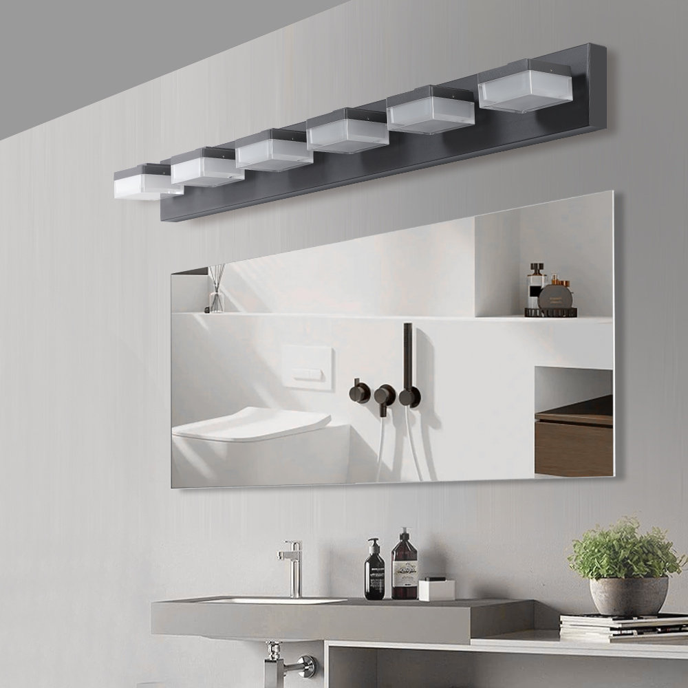 Brayden Studio® Modern 6-lamp Chrome Plated Led Vanity Mirror Lighting ...