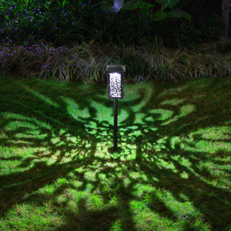 Norbi Black Low Voltage Solar Powered Integrated LED Pathway Light ...