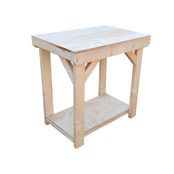 August Grove Pagedale 60cm Solid + Manufactured Wood Craft Table ...