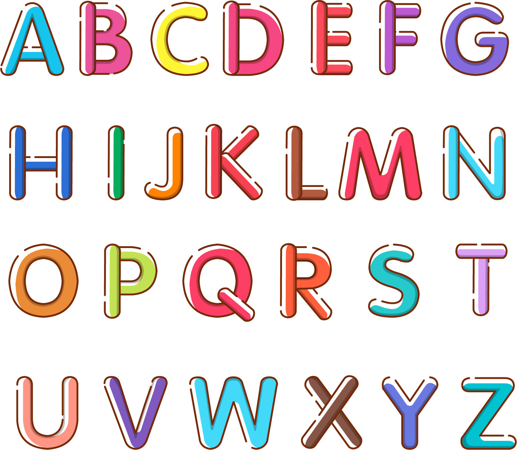 Isabelle & Max™ Conner Alphabet ABC Peel and Stick 26 Piece Wall Decal ...