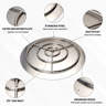 Tretco Stainless Steel Fire Pit Burner Pan & Ring, 36-Inch Pan, 30-Inch ...