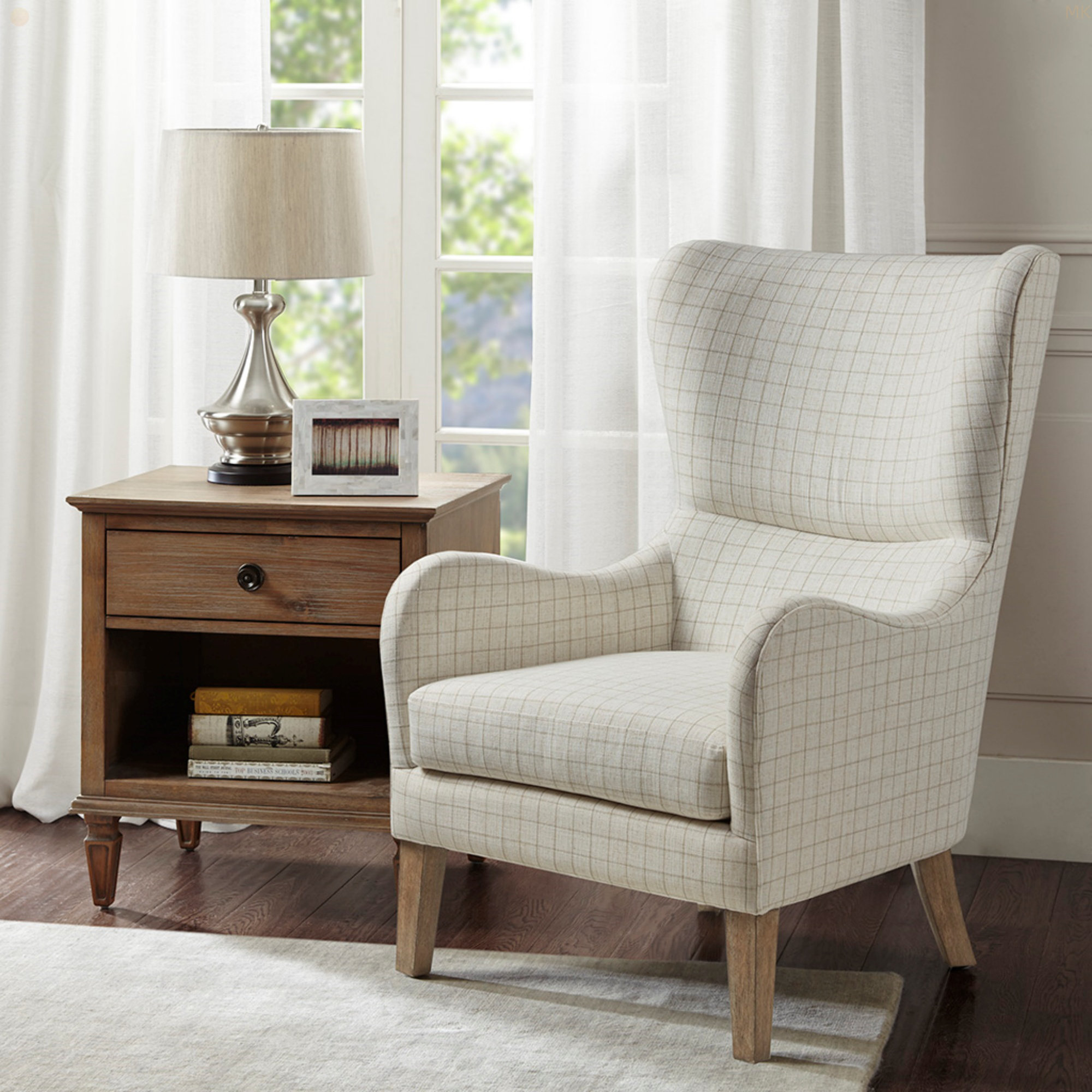 Lark Manor™ Arianna Swoop Wing Chair | Wayfair