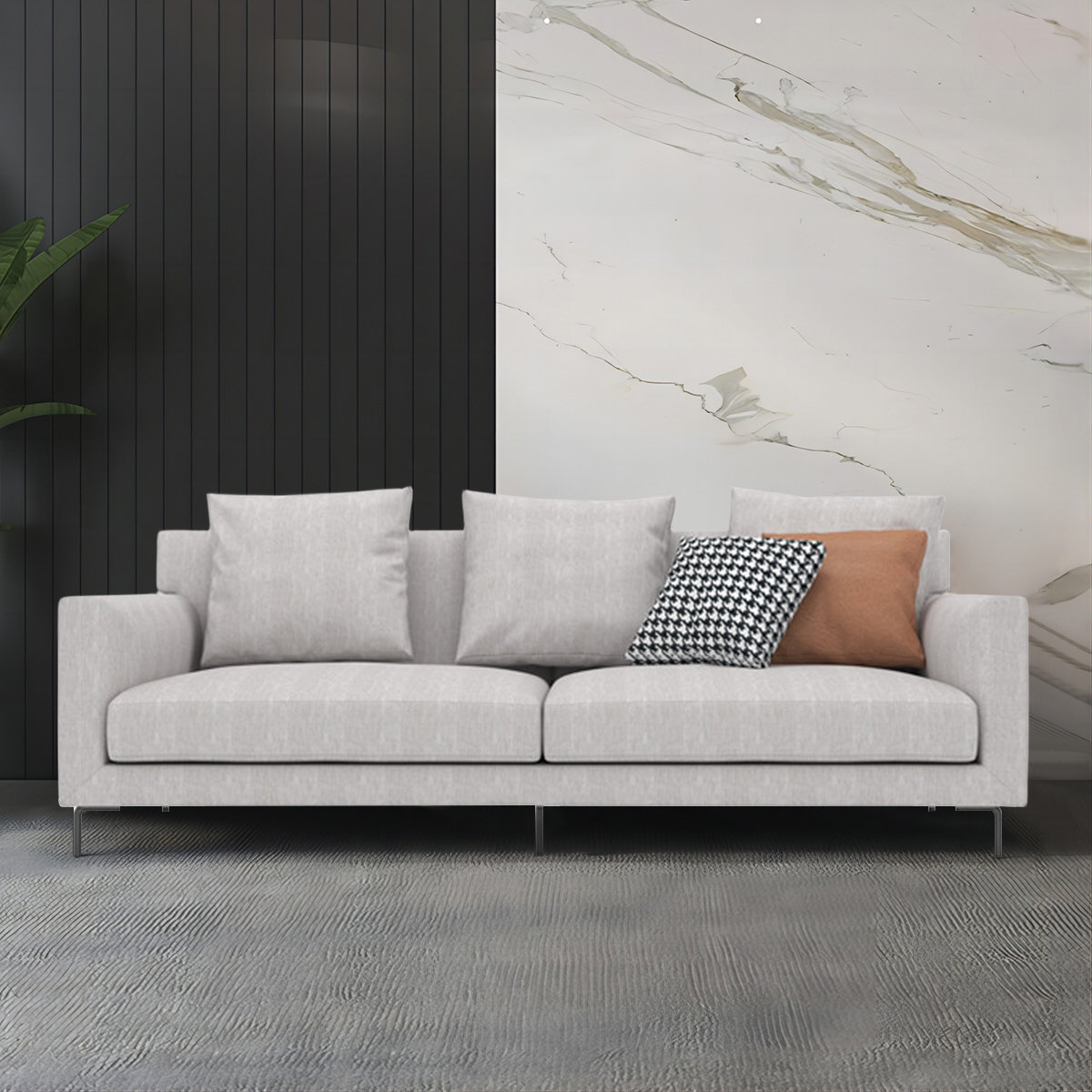Hokku Designs Marynn Square Arm Modular Sofa | Wayfair