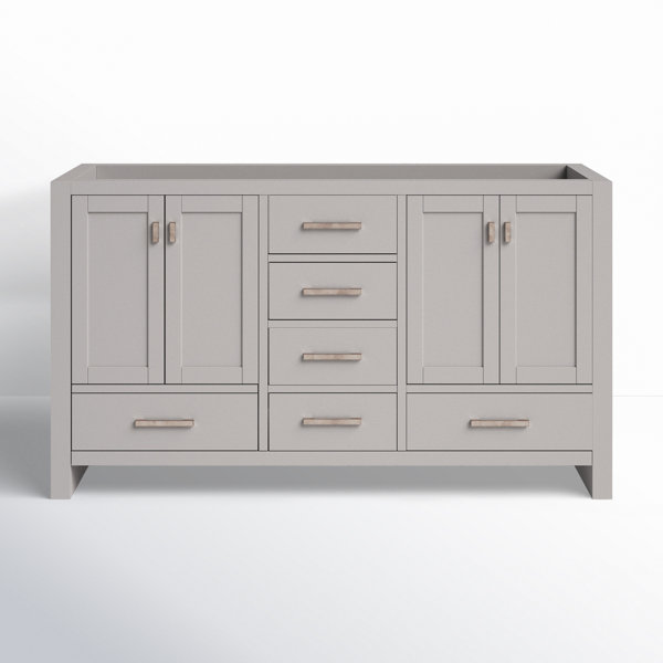 Mercury Row® Souther 60" Free-Standing Double Bathroom Vanity Base Only ...