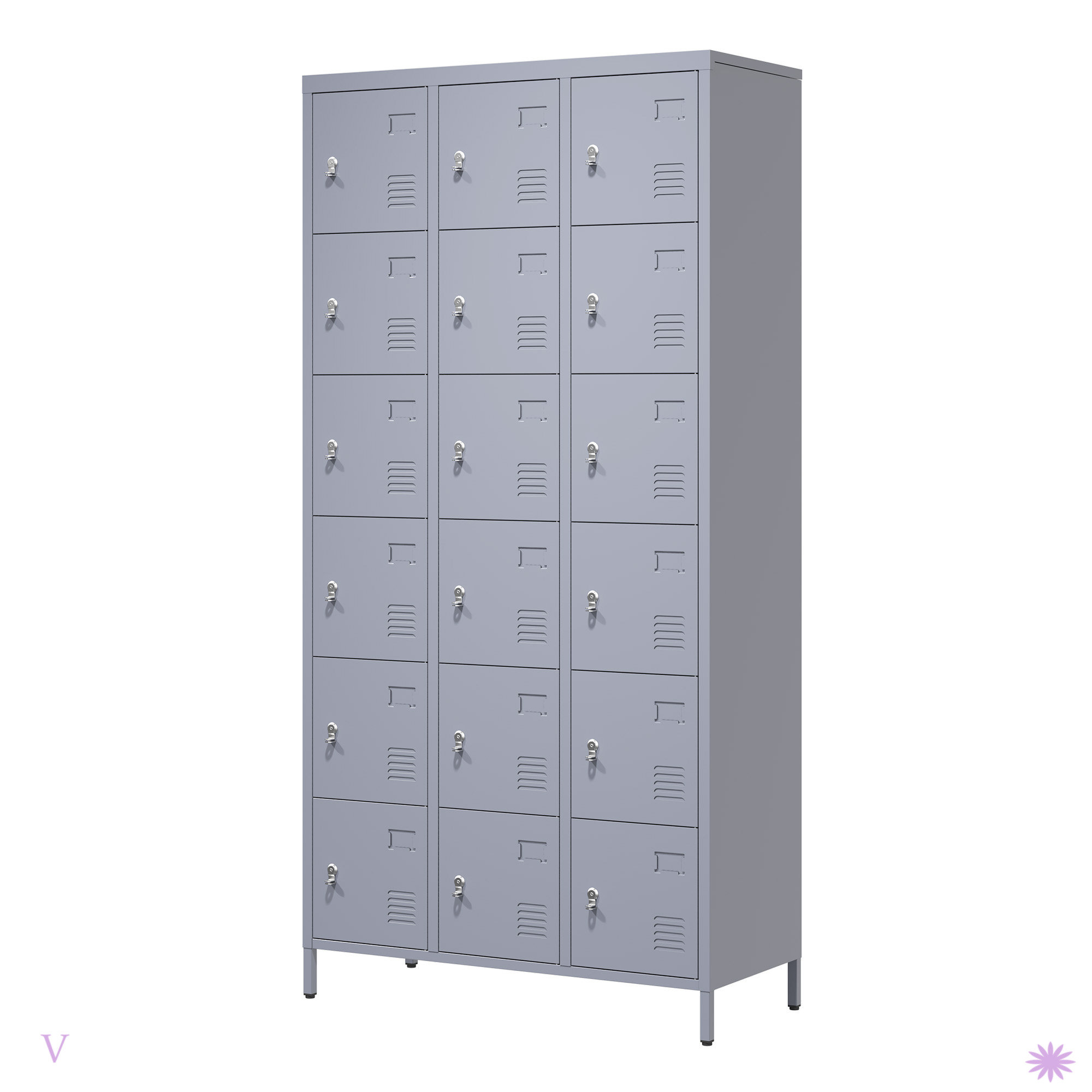Latitude Run® Storage Locker Cabinet For Home Gym Office School Garage ...