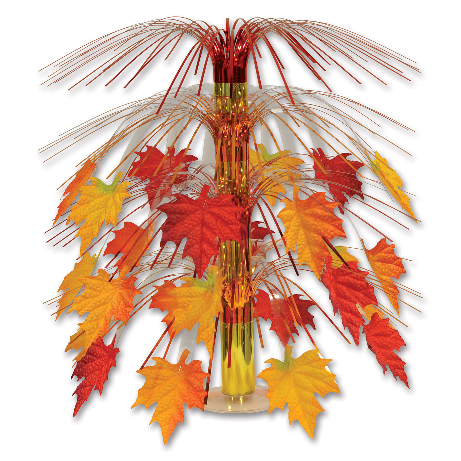Beistle Fabric Fall Leaves Cascade Centerpiece | Wayfair
