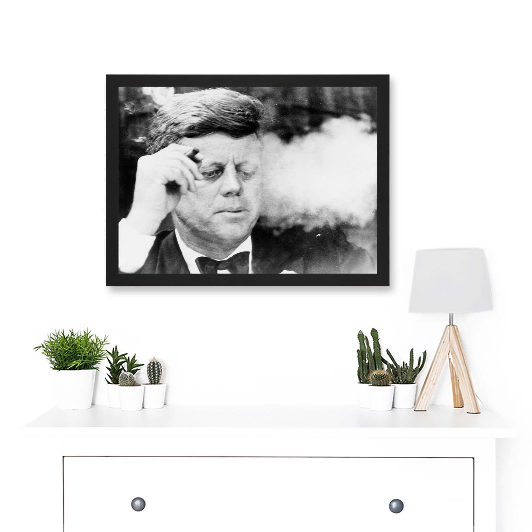 Ebern Designs President John F Kennedy JFK Smoking Cigar - Photograph ...