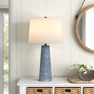 Blue Tall Table Lamps You'll Love | Wayfair