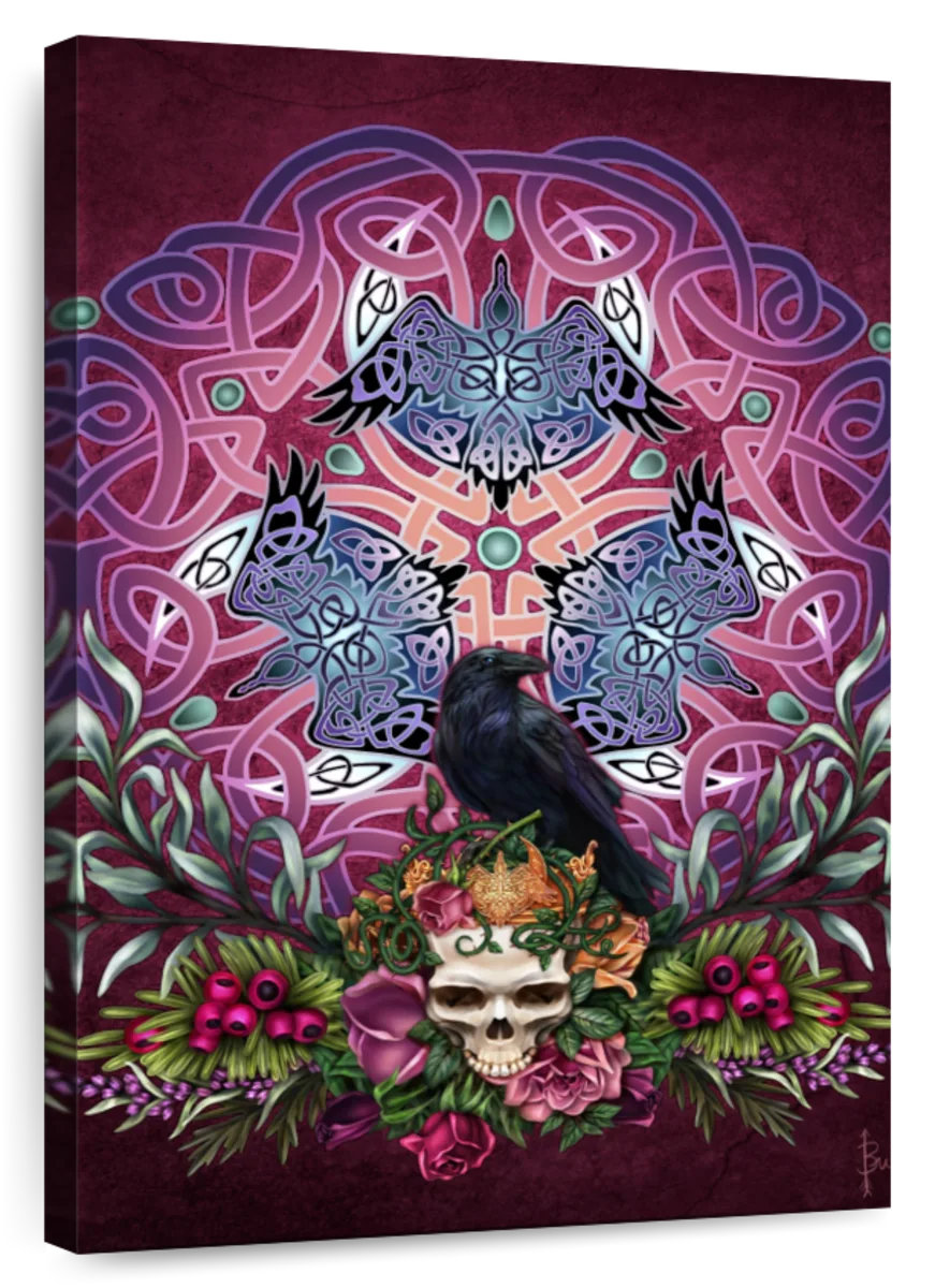 Ebern Designs Brampt Celtic Totem Morrigan's Ravens | Wayfair