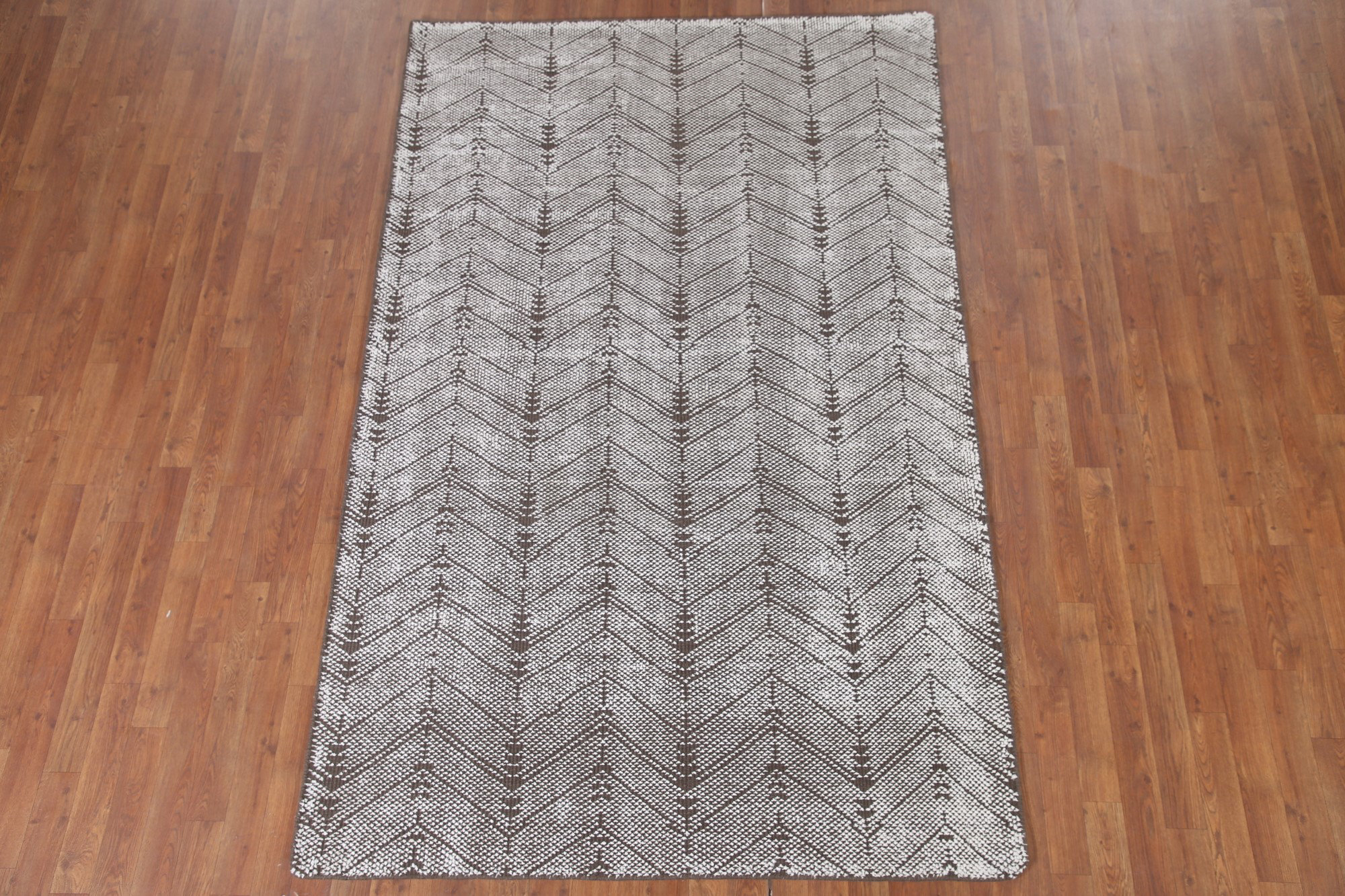 Bloomsbury Market Chevron Style Moroccan Earth Tone Area Rug 5x8 | Wayfair