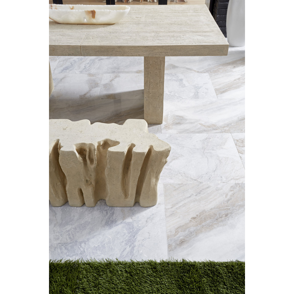 Phillips Collection Freeform Root Bench, Roman Resin | Perigold