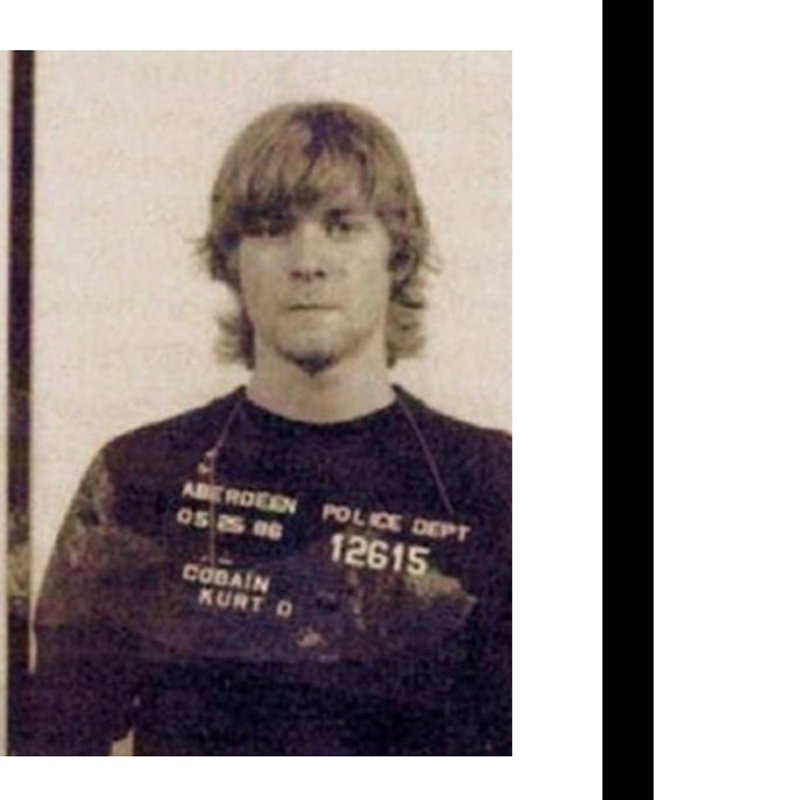 Venice Beach Collections Kurt Cobain 1986 Mugshot Photos - 14x18 Framed ...