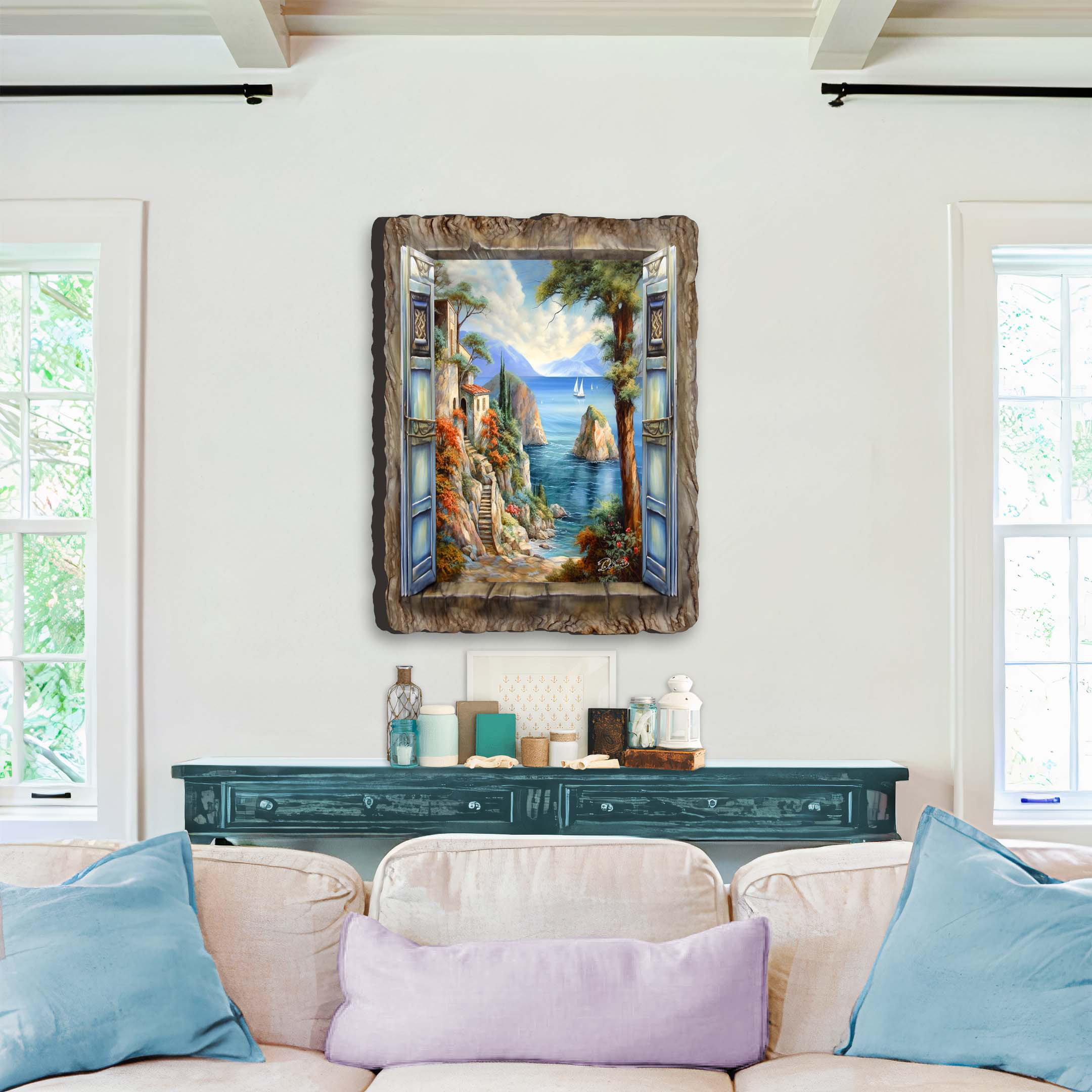 Designocracy Mediterranean View Wall Art by G. DeBrekht - Wayfair Canada