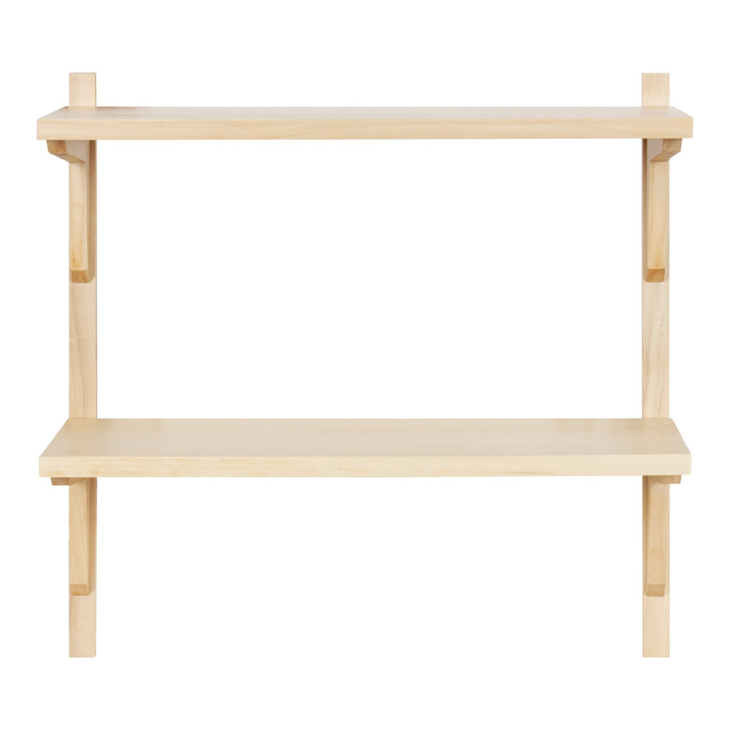 AllModern Baez Poplar Solid Wood Wall Shelf & Reviews | Wayfair