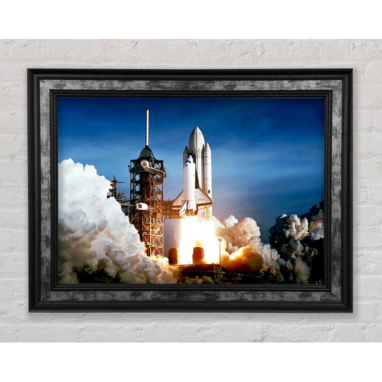 Bright Star Space Shuttle Take Off - Single Picture Frame Art Prints ...