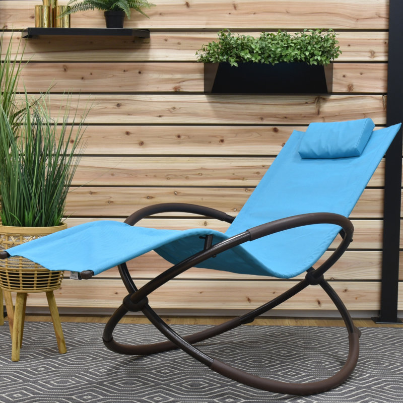 Arlmont & Co. Vivere Orbital Rocking Lounger Made with Premium Outdoor ...