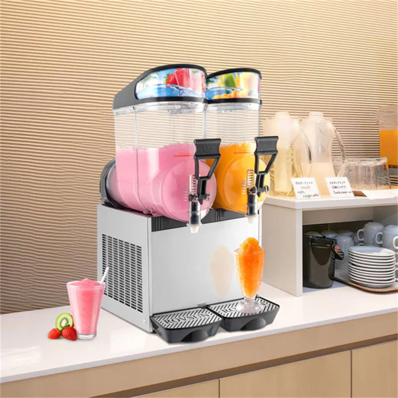 Winado 8 Gallon 2 Tank Commercial Slushy Machine Margarita Frozen Drink ...