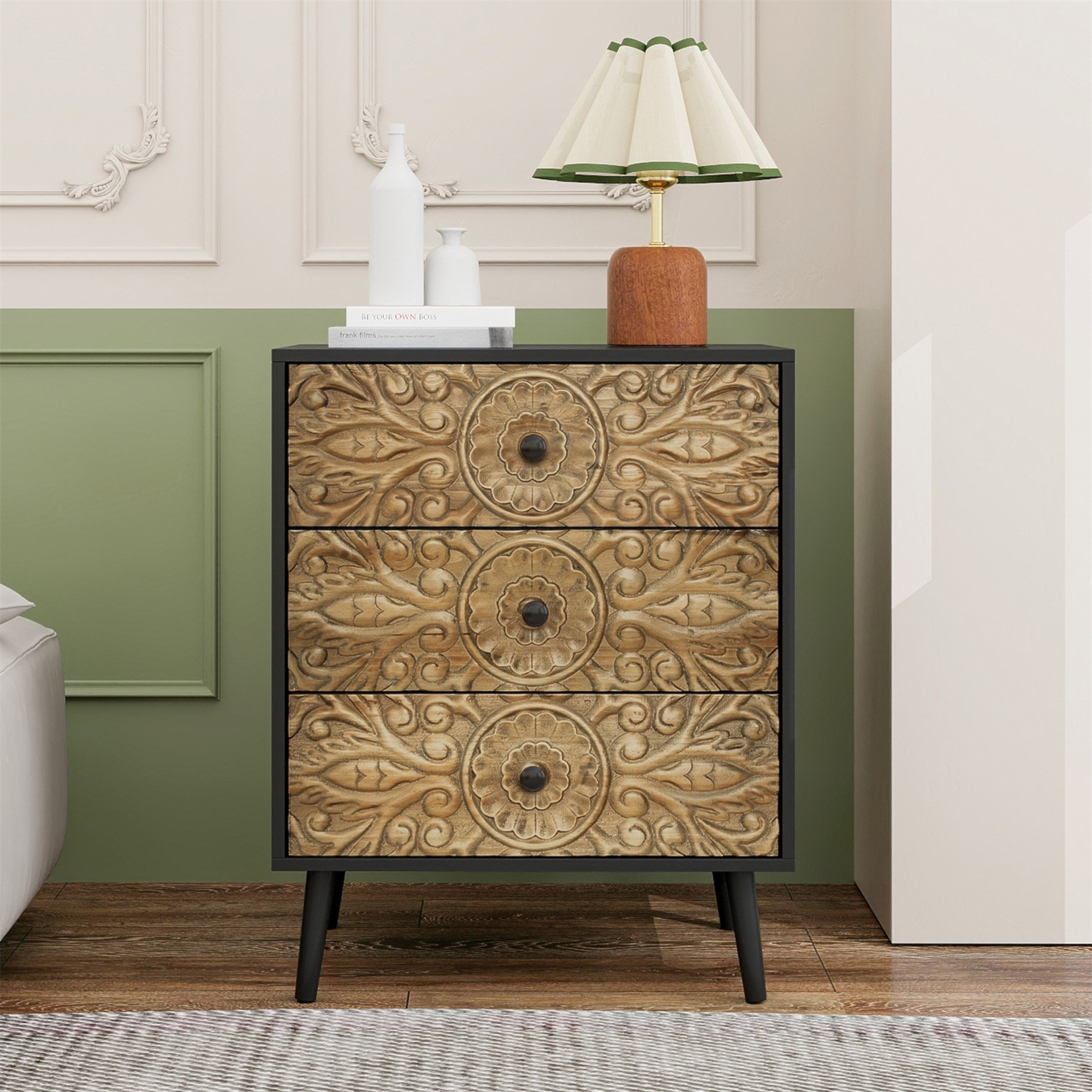 STYLISH 3 Drawer Cabinet, American Furniture,Suitable For Bedroom ...