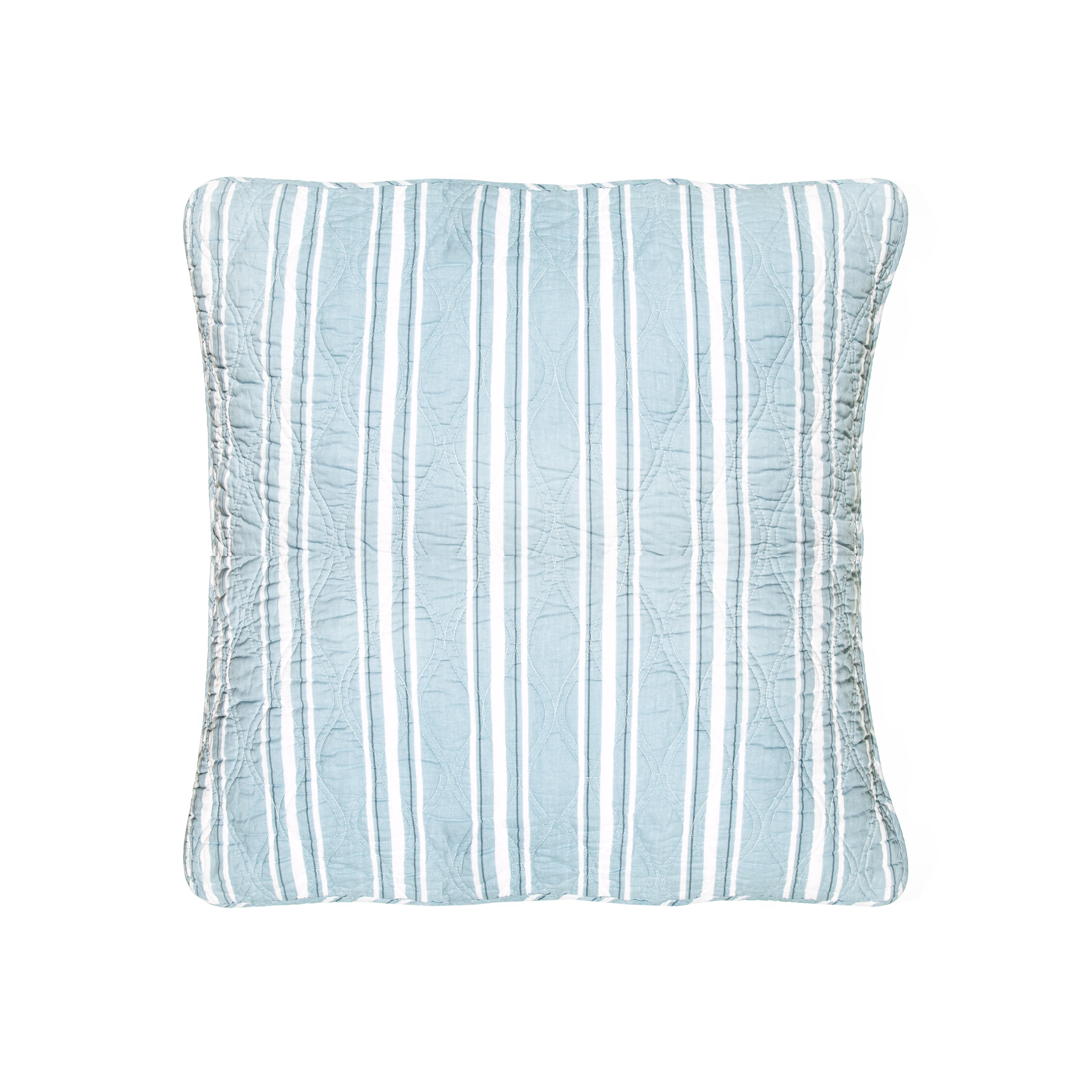 Gouchee Home BALTIC STRIPE Square Cotton Pillow Cover | Wayfair