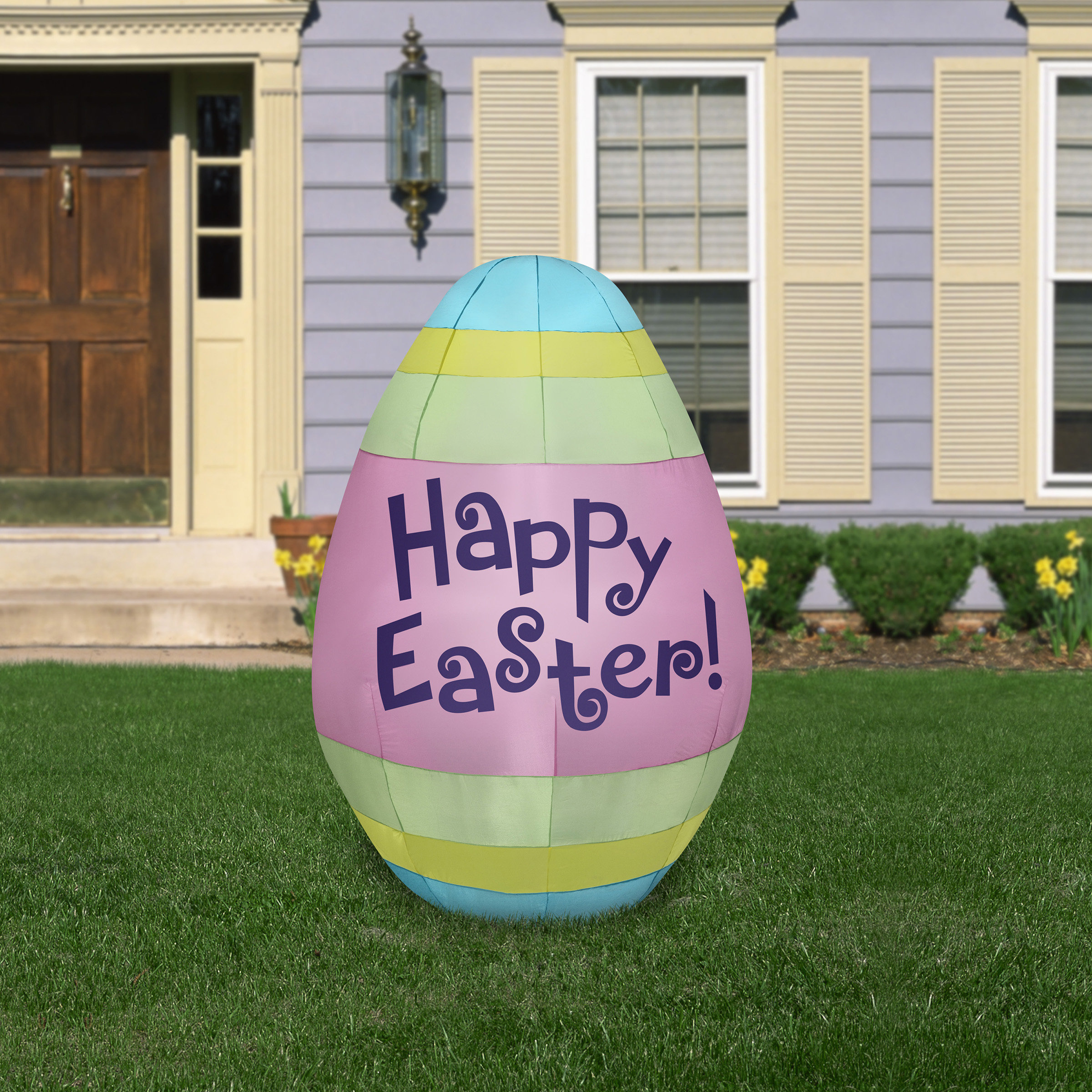 The Holiday Aisle® 66" Inflatable Easter Egg | Wayfair