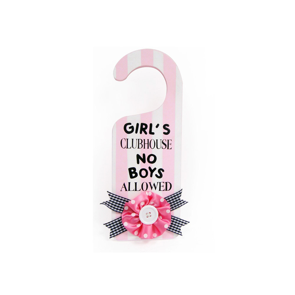 Trinx DesMa Group Girl's Clubhouse Fabric Door Hanger - Wayfair Canada