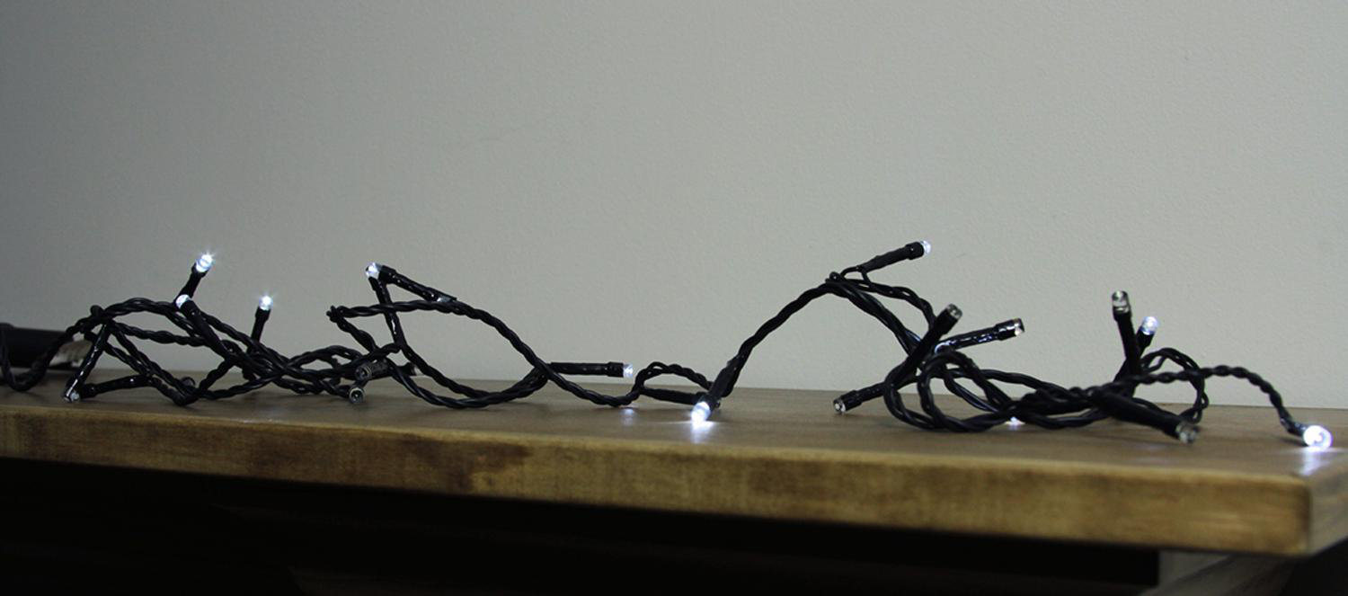 The Holiday Aisle® 368 White LED 8-Function Christmas Lights - 90 ft ...