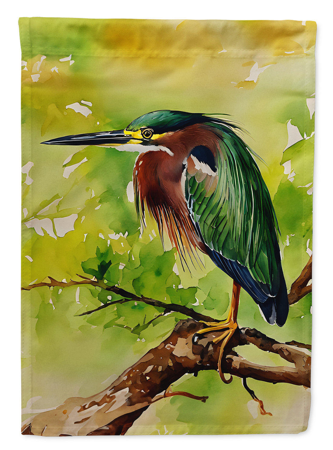 Caroline's Treasures Green Heron House Flag_DAC3228 | Wayfair