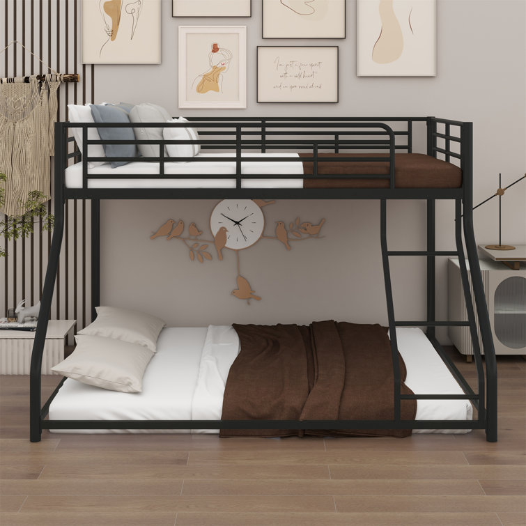 Isabelle & Max™ Aasif Extra Long Twin Over Queen Metal Futon Bunk Bed ...