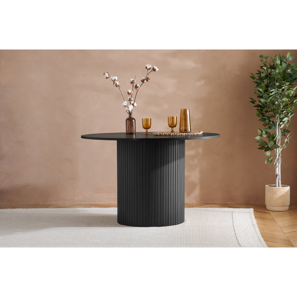 17 Stories Suire ROUND FLUTED DINING TABLE | Wayfair.co.uk