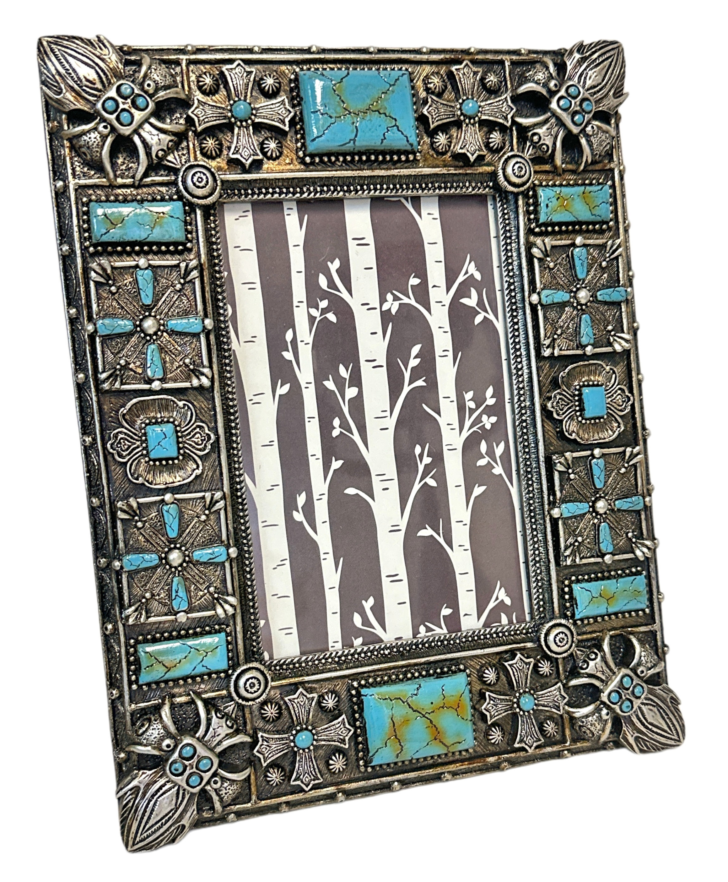 Fleur De Lis Living Rustic Faux Metal Fleur De Lis Concho with ...