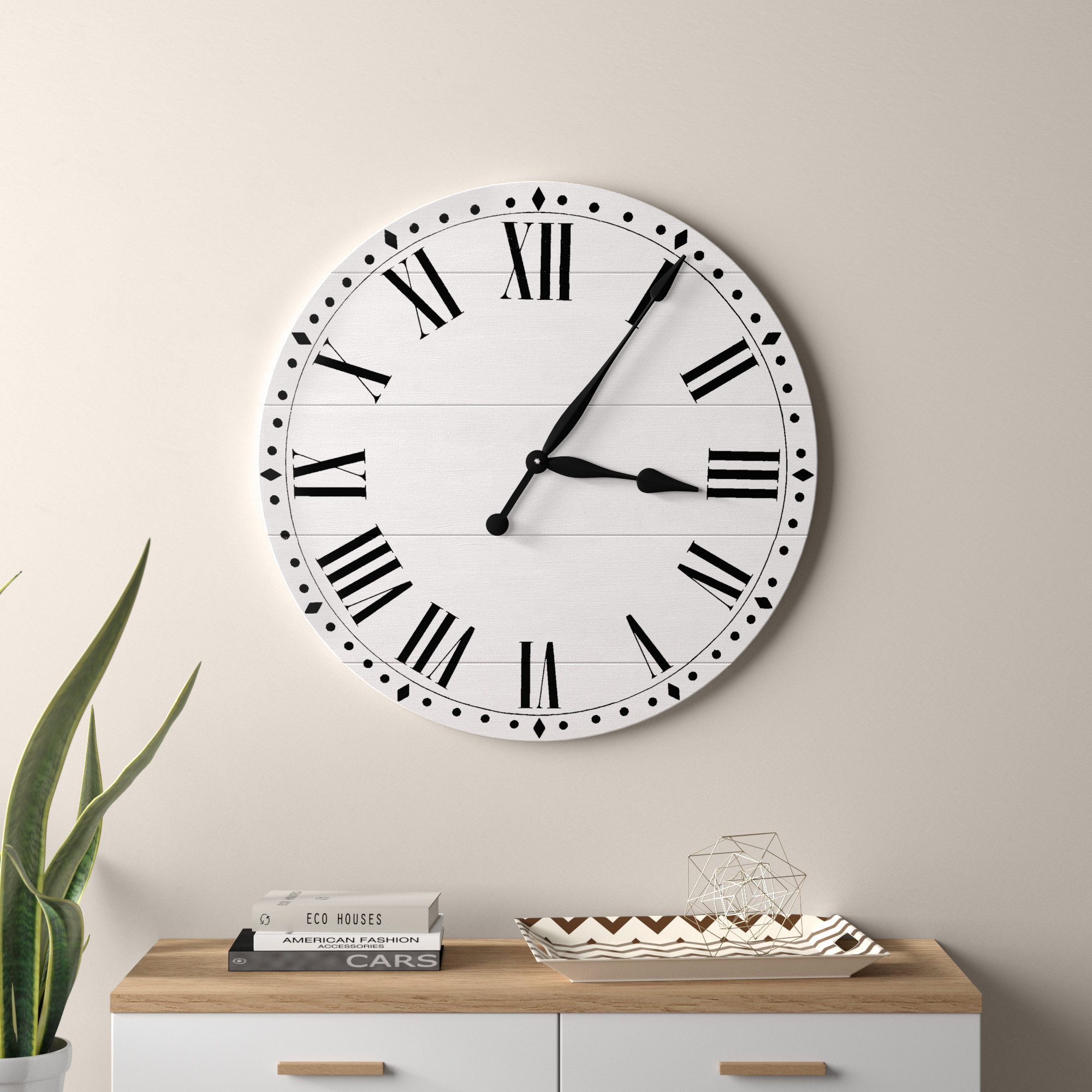 Kelly Clarkson Home Sarai Wood Wall Clock & Reviews | Wayfair