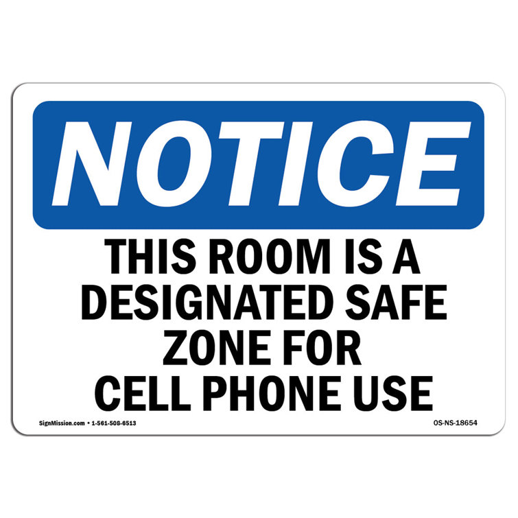 SignMission This Room Is a Designated Safe Zone for Sign | Wayfair