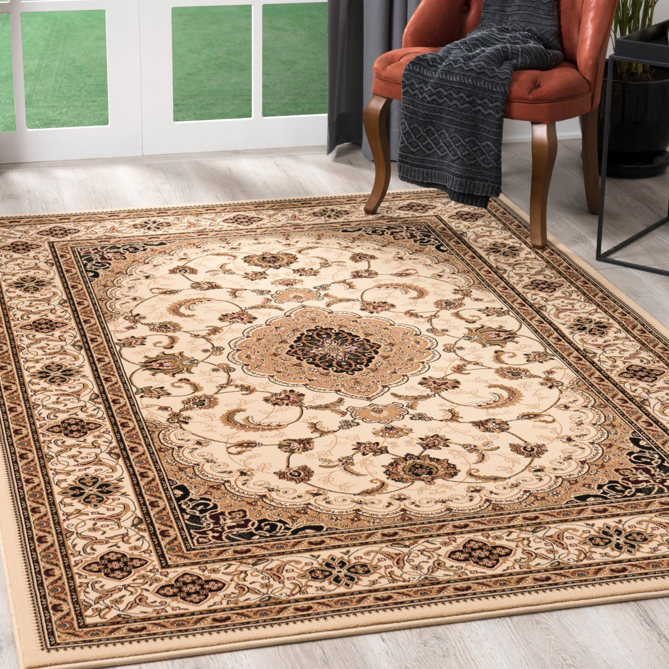 Astoria Grand Valerie Cream Area Rug | Wayfair