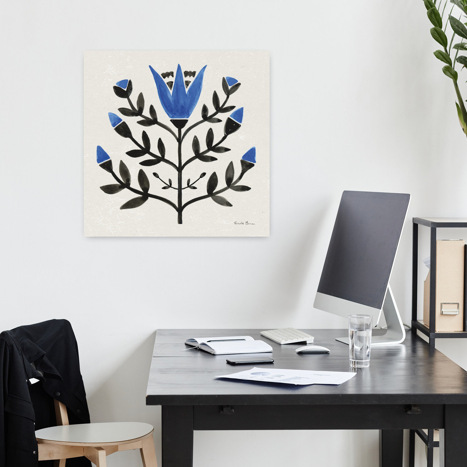 Dakota Fields Contemporary Garden Folk Ii With Americana Black Art ...
