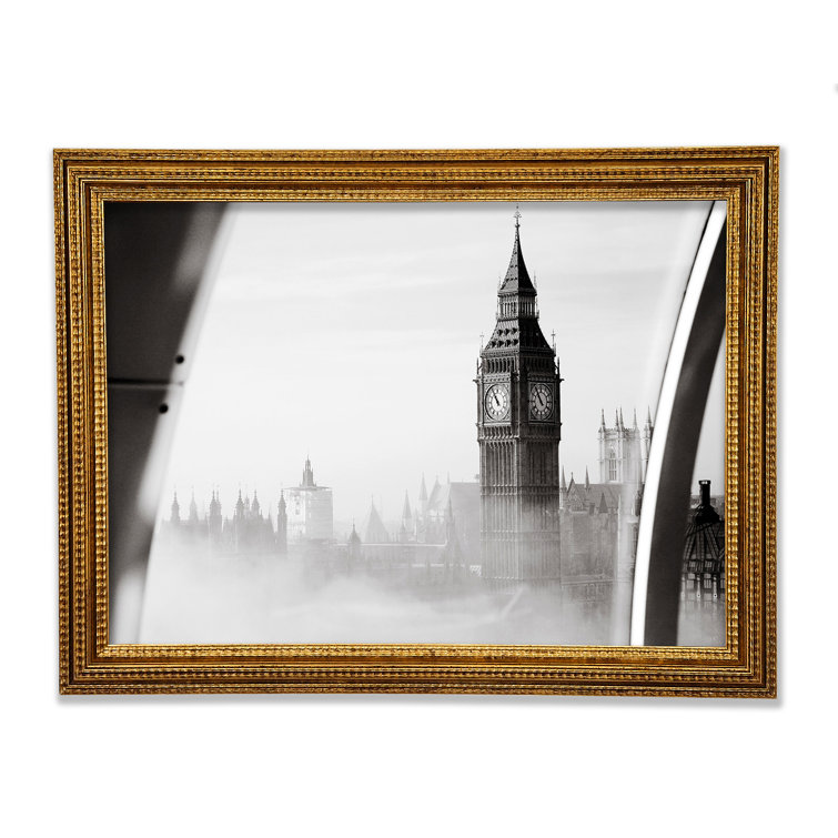 Ebern Designs Big Ben Through The London Eye Mist - Print | Wayfair.co.uk