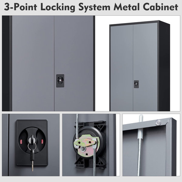 WFX Utility™ Steel Single Storage Cabinet (71.97" H x 35.43" W x 17.72 ...