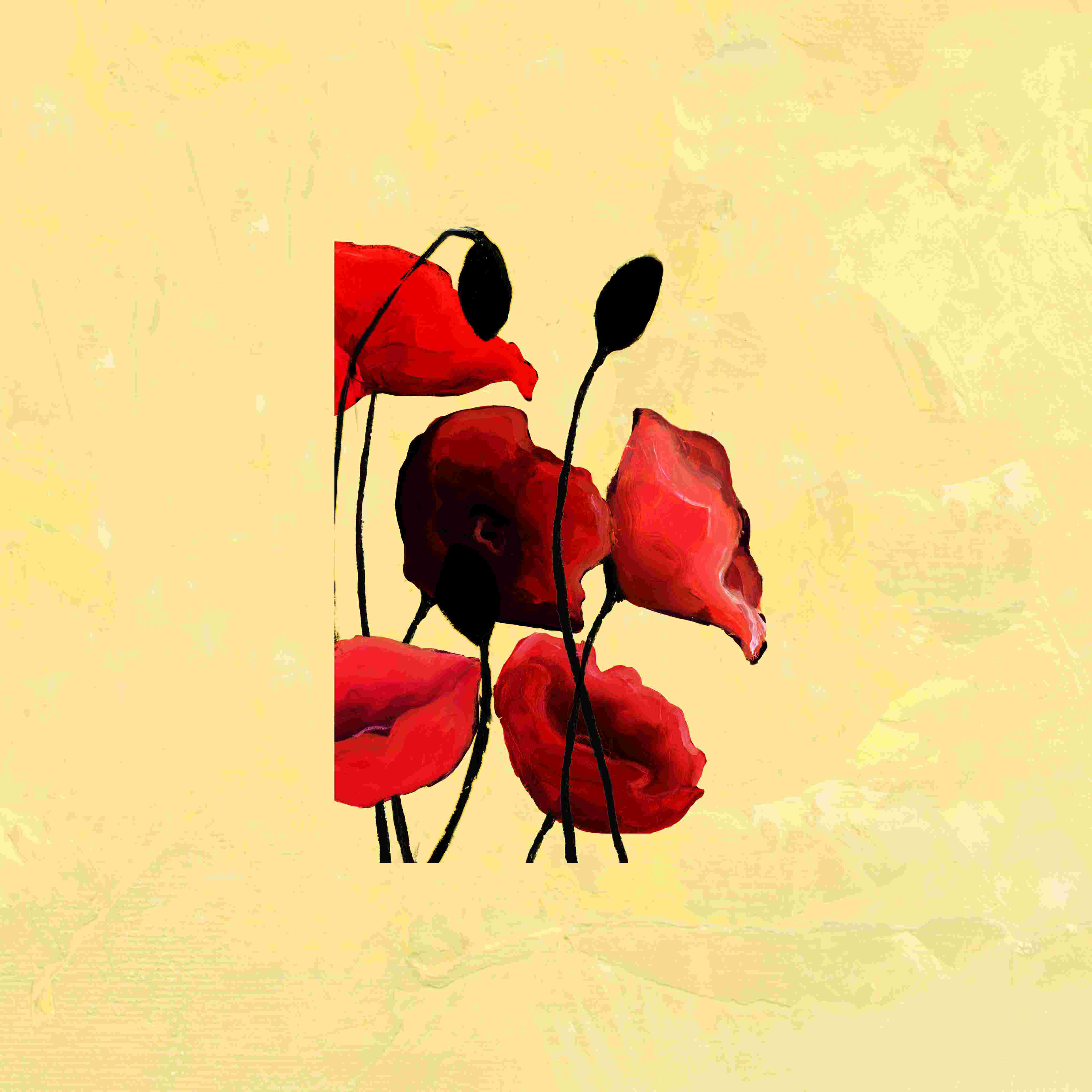 Winston Porter Red Simple Poppies 2 - Wrapped Canvas Painting | Wayfair